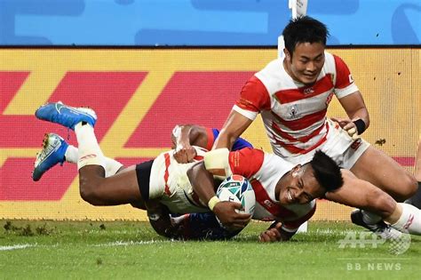 日本が4トライでサモア撃破、初の8強へ貴重なbp ラグビーw杯 写真27枚 国際ニュース：afpbb News