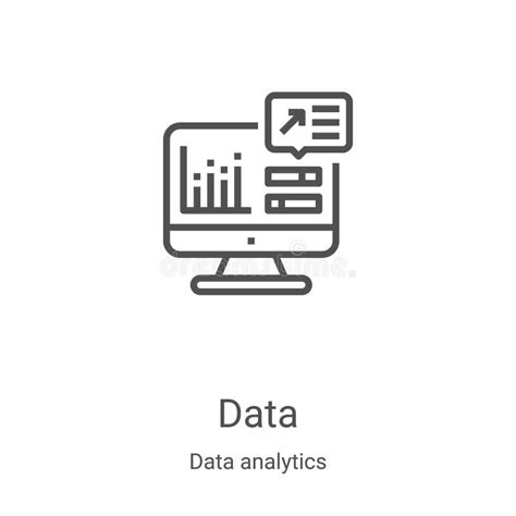 Data Processing Icon Vector From Database And Servers Collection Thin Line Data Processing