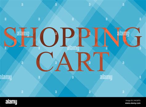 Writing Displaying Text Shopping Cart Word Written On Case Trolley
