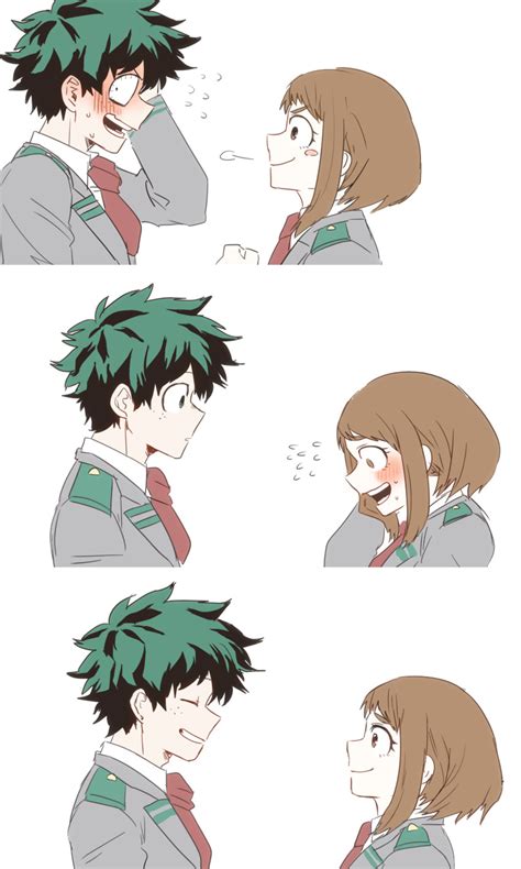 Midoriya Izuku And Uraraka Ochako Boku No Hero Academia Drawn By Yagiushi Sinnpatilove
