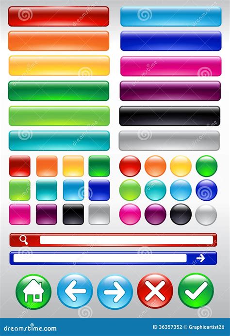 Colorful Web Button Stock Illustration Illustration Of Multi
