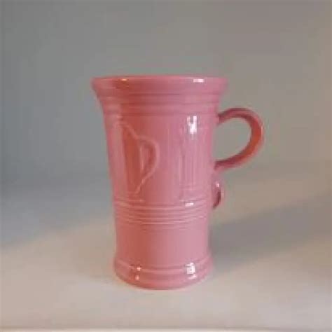 Fiesta Hlc Cappuccino Mug Embossed Icons Retired Rose Keeping It Real