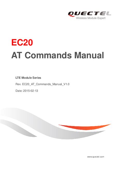 Quectel Ec20 4g Lte Cat3 Module User Guide