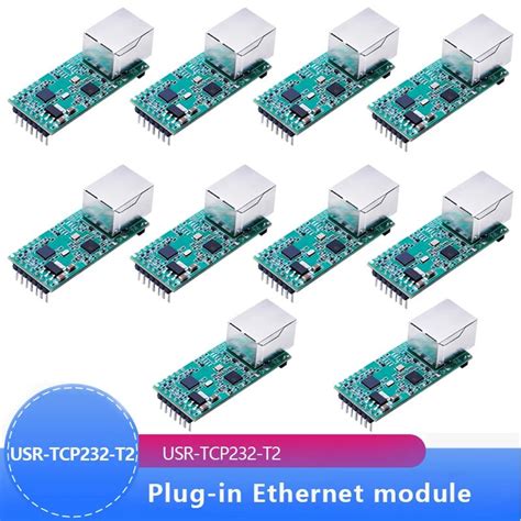 10pcs Usr Tcp232 T2 Tiny Serial Ethernet Converter Module Serial Uart