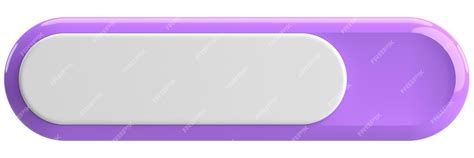 Premium Photo 3d Button Empty Button 3d Illustration