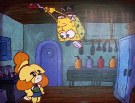 Isabelle From Ac In A Spongebob Episode By Charlespro767 On Deviantart