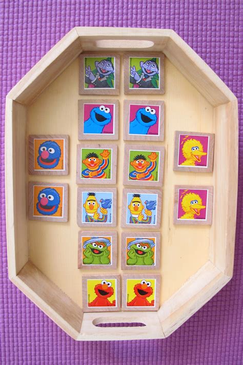Peaceful Parenting Homemade Matching Memory Tile Game