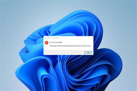 The Request Could Not Be Performed Because Of An Io Device Error Fix
