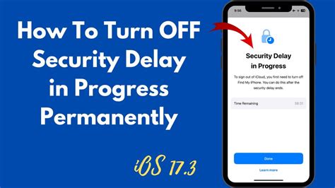 How To Turn Off Security Delay In Progress In Iphone Ipad Ios 173