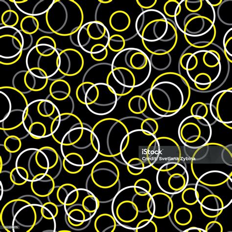 노란색 동그라미 완벽 한 패턴 어떤 목적을 위한 훌륭한 디자인 벡터 일러스트 레이 션 추상적인 그래픽 디자인 직물 포장 종이 추상적인 기하학적 모양 0명에 대한 스톡 벡터