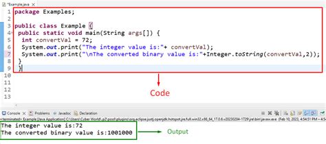 So Konvertieren Sie Eine Ganzzahl In Java In Binär