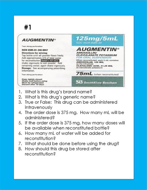 Medical Math Reading Drug Labels Task Cards Health Sciences Pharmacy