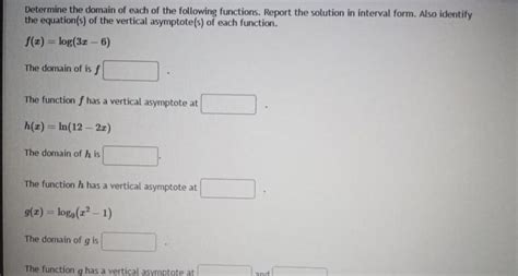 Answered Determine The Domain Of Each Of The Following Functions Kunduz