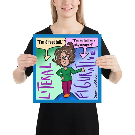 Literal Vs Figurative Poster Drawings Of