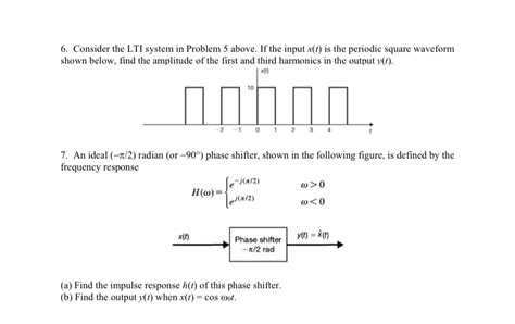Solved Consider The LTI System In Problem Above If The Chegg Com