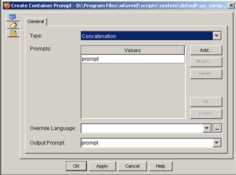 The Create Container Prompt Step Contact Center Express Cisco Devnet