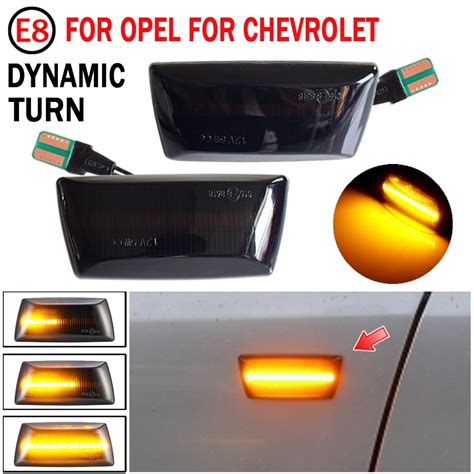 Opel Insignia Astra H Zafira B Corsa D For Chevrolet Cruze Led Dynamic Side Marker Turn Signal