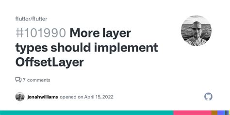 more layer types should implement offsetlayer · issue 101990 · flutter