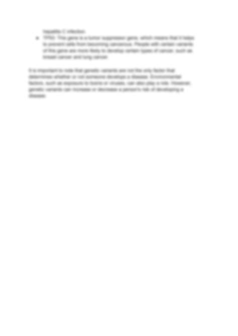 Solution Genetic Variants In Immune Related Genes And Disease