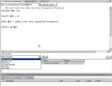 Do You Unit Test Your Database Sswrules