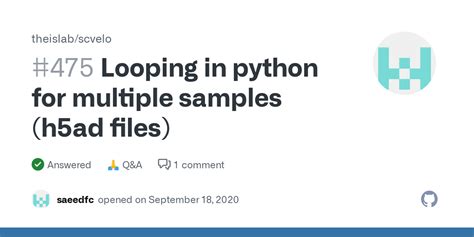 looping in python for multiple samples h5ad files · theislab scvelo · discussion 475 · github