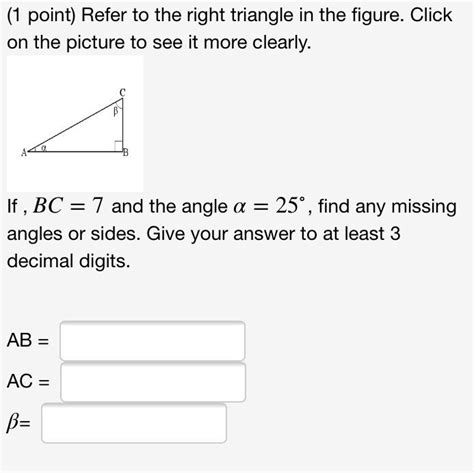 Solved If BC and the angle α find any missing Chegg