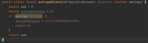 Solved I Need Help With This Method Public Static Double