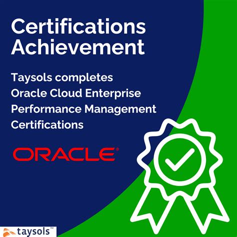 Taysols Completes Oracle Cloud Epm Certifications