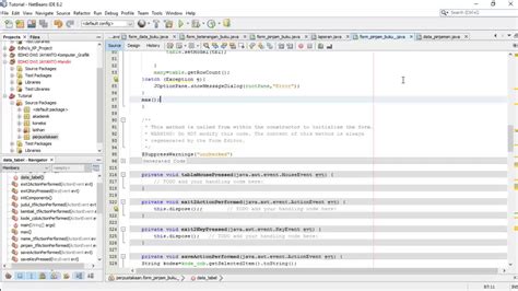 Contoh Program Perpustakaan Sederhana Dengan Netbeans Youtube