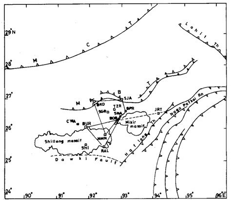 Locations Of Stations Providing Preliminary Seismic Phase Data And The