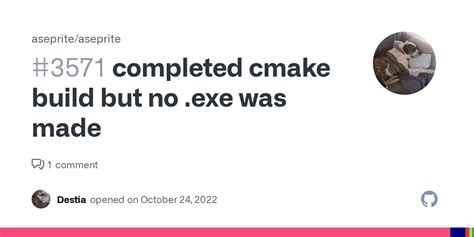 Completed Cmake Build But No Exe Was Made Issue Aseprite Aseprite Github