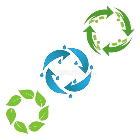 Circular Arrow Icon Cycle Motion Symbol Vector Loop Design Green Blue Palette Stock