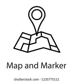Navigation Map Location Pointer Map Destination Stock Vector Royalty Free