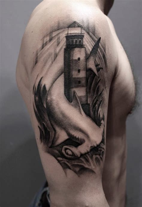 🖤 Мужские тату на плече (37 фото)