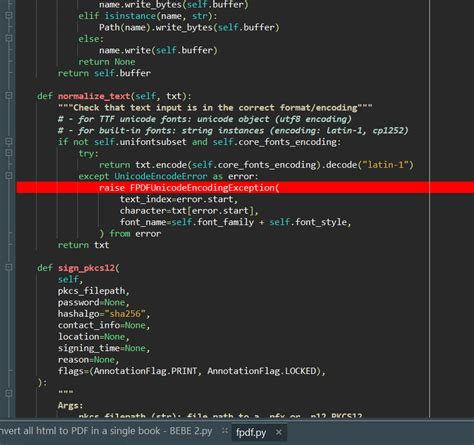 Raise Fpdfunicodeencodingexception · Issue 510 · Py Pdffpdf2 · Github