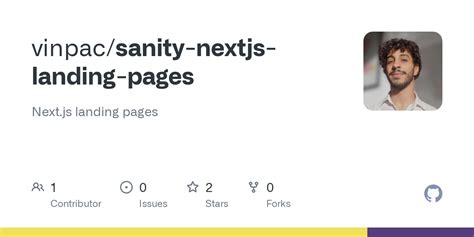 GitHub Vinpac Sanity Nextjs Landing Pages Next Js Landing Pages