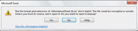 Exporting Data To Excel Error File Format Mismatch Stack