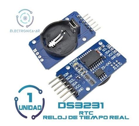 1unid Módulo Rtc Reloj Tiempo Real I2c Ds3231 At24c3 Mercadolibre