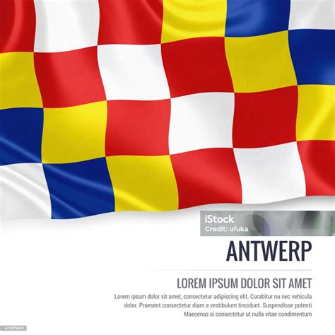 벨기에 국가 고립 된 흰색 바탕에 앤트 워프 흔드는의 깃발 주 이름과 메시지의 텍스트 영역입니다 3d 그림입니다 0명에 대한 스톡 벡터 아트 및 기타 이미지 Istock