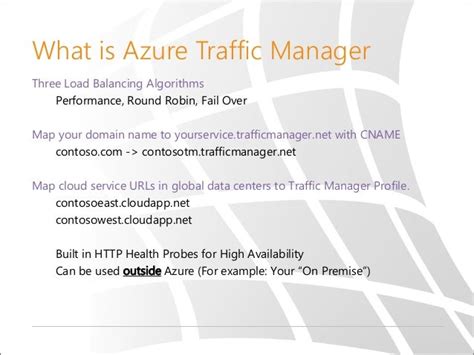 microsoft azure traffic manager