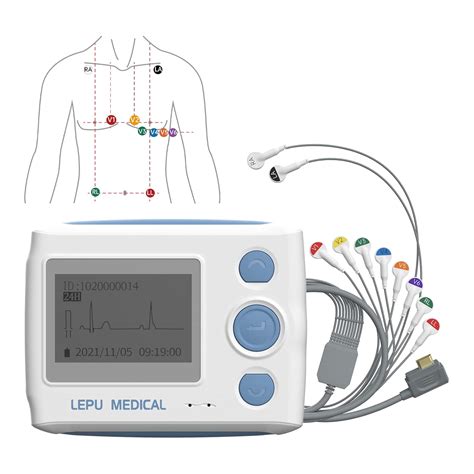 Wellue Electrocardiografo Portatil Holter Ecg 12 Derivaciones Holter Ecg 24 Horas Con Informe