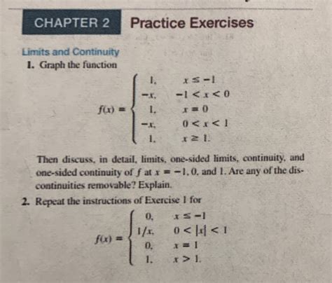 Solved Chapter 2 Practice Exercises Limits And Continuity 1