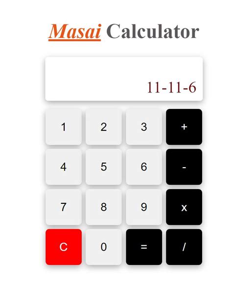 gaurav asode on linkedin masai calculator with the help of html and css