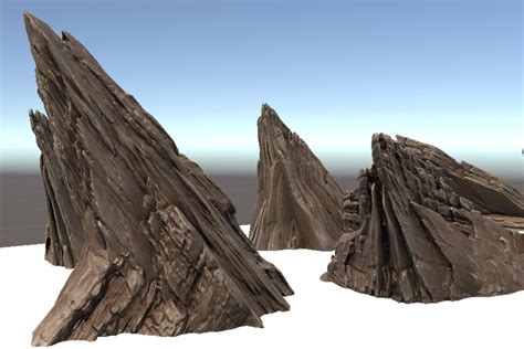 Large Desert Rocks Collection 3d Environments Unity Asset Store