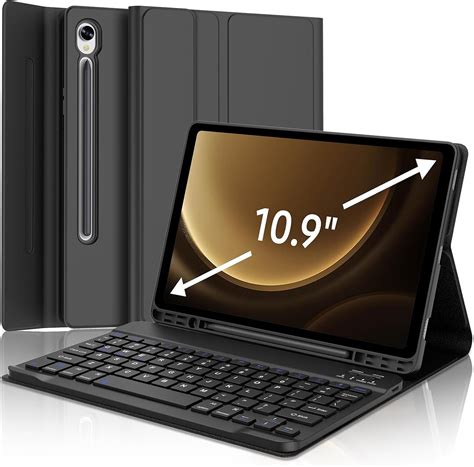 Capa Com Teclado Para Samsung Galaxy Tab S9 Fe 5g 109 Polegadas Tab