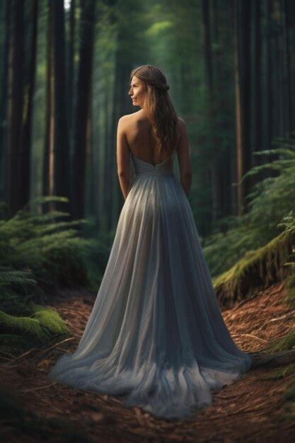 Premium Ai Image Young Sexy Woman In The Forest Forest Nymph