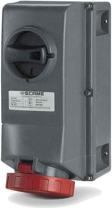 Explosion Proof Socket 3p E 32a Ex Ii 2d Zone 21 22 With Mech Lock