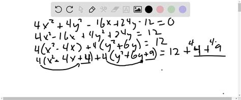 Solved Jamaal Converted The Following Conic Equation From General Form To Standard Form Amaal