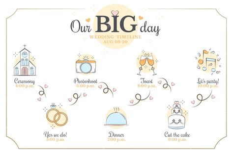 Ручной обращается свадебный график шаблон Бесплатно векторы