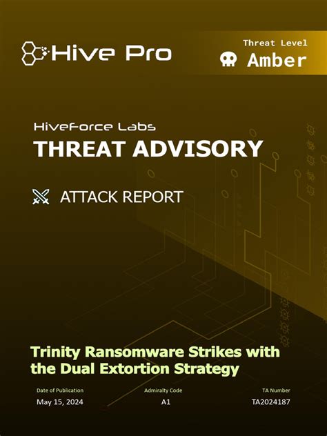 Trinity Ransomware Strikes With The Dual Extortion Strategyta2024187 Pdf